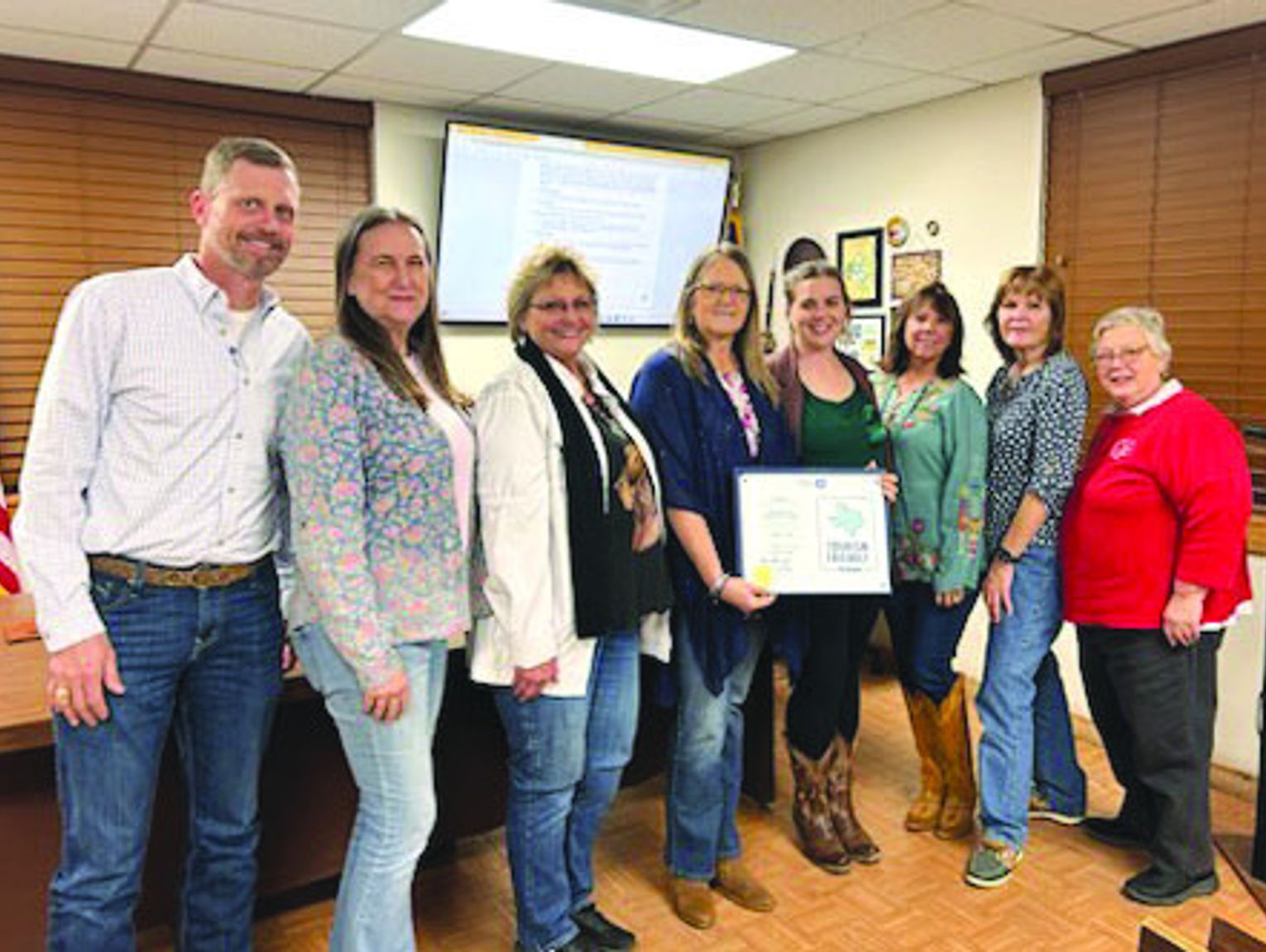 State names Bandera Tourism Friendly Texas Certified Community