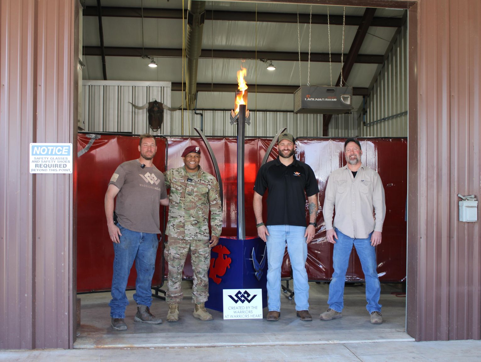 Warriors Heart unveils ceremonial cauldron