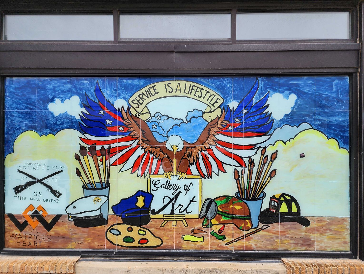 Warriors Heart unveils mural, art gallery